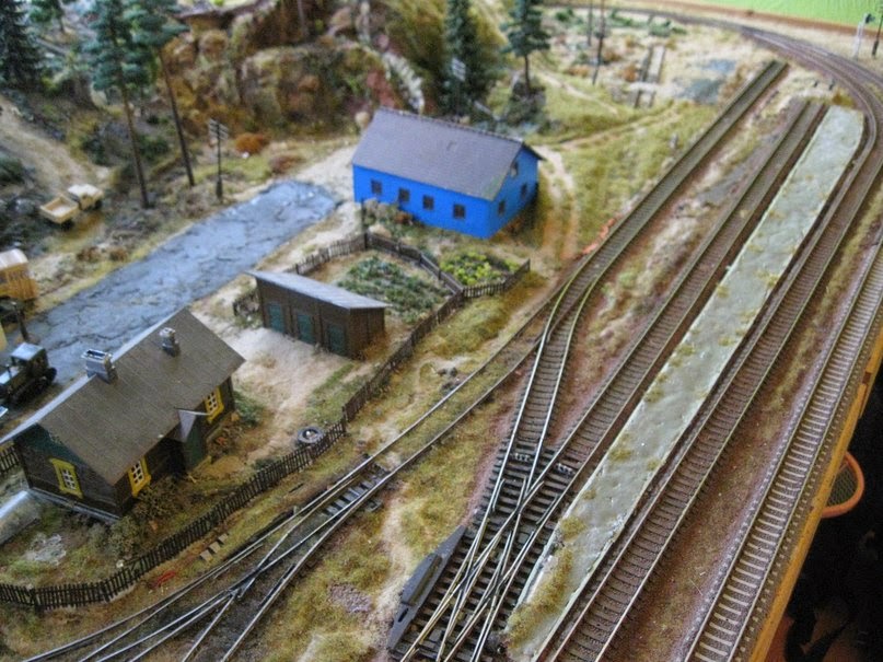 Soviet model train layout