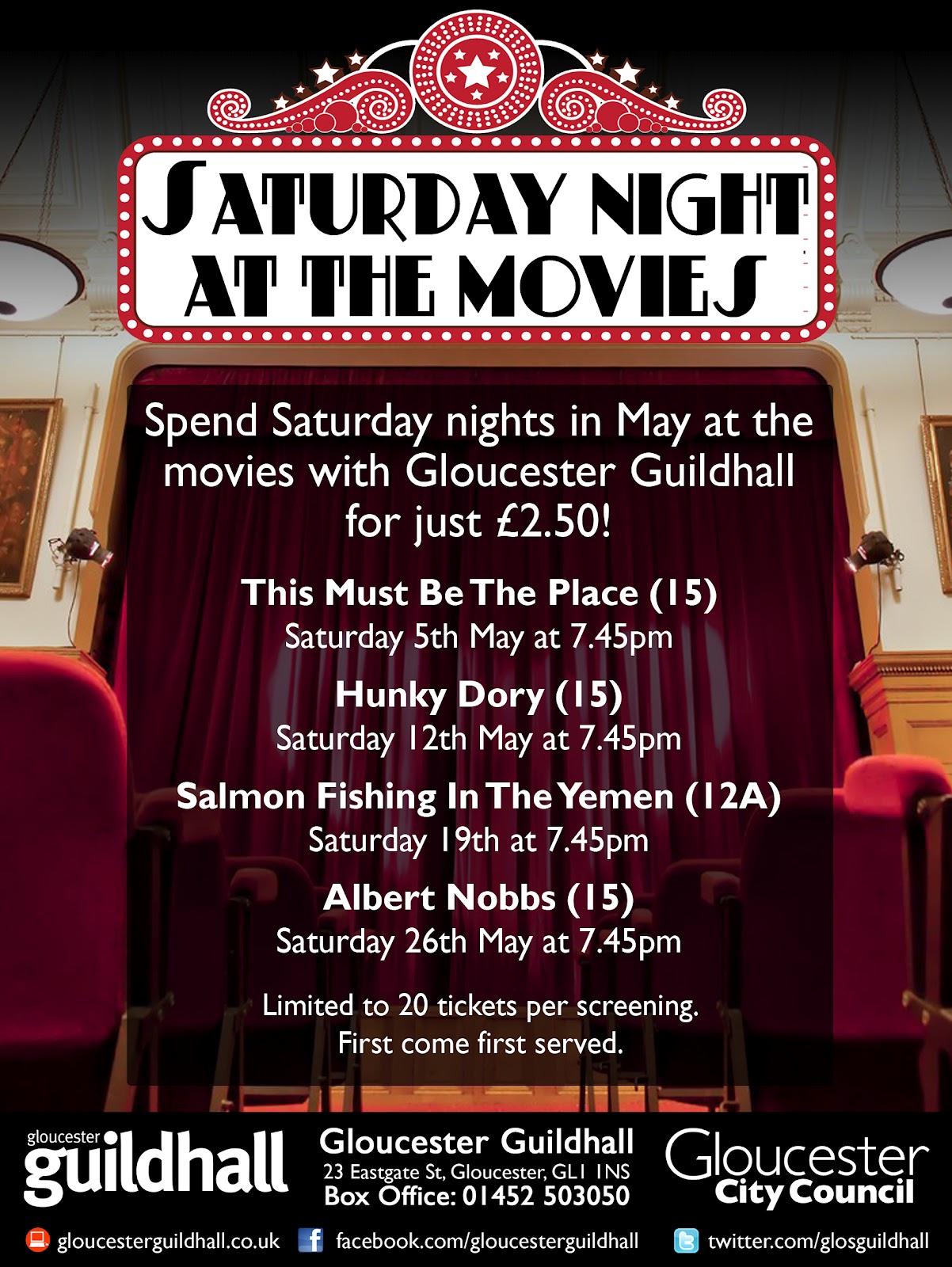 The Cinema at Gloucester Guildhall: Spend Saturday night at the movies ...