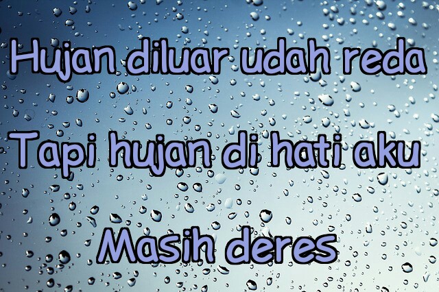 Meme hujan lucu romantis