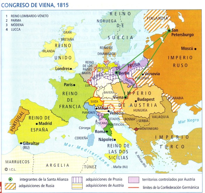 Marta, historia 2ºBAC: Mapa de Europa a finales del siglo XIX