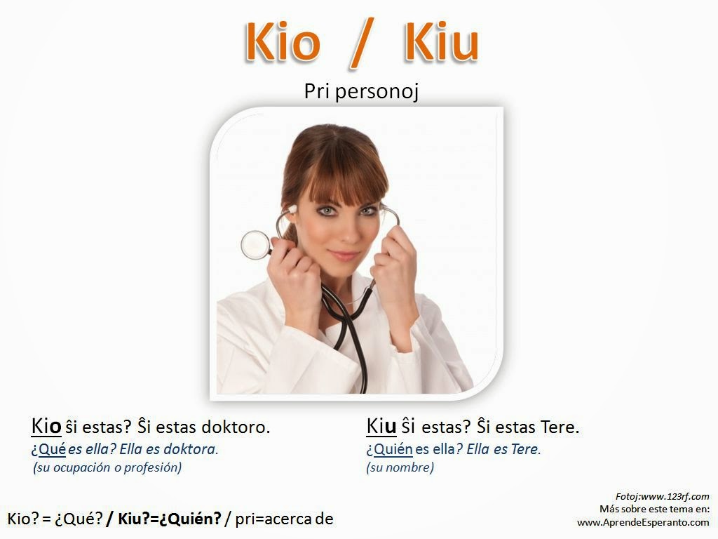 Aprende Esperanto: Kio-Kiu