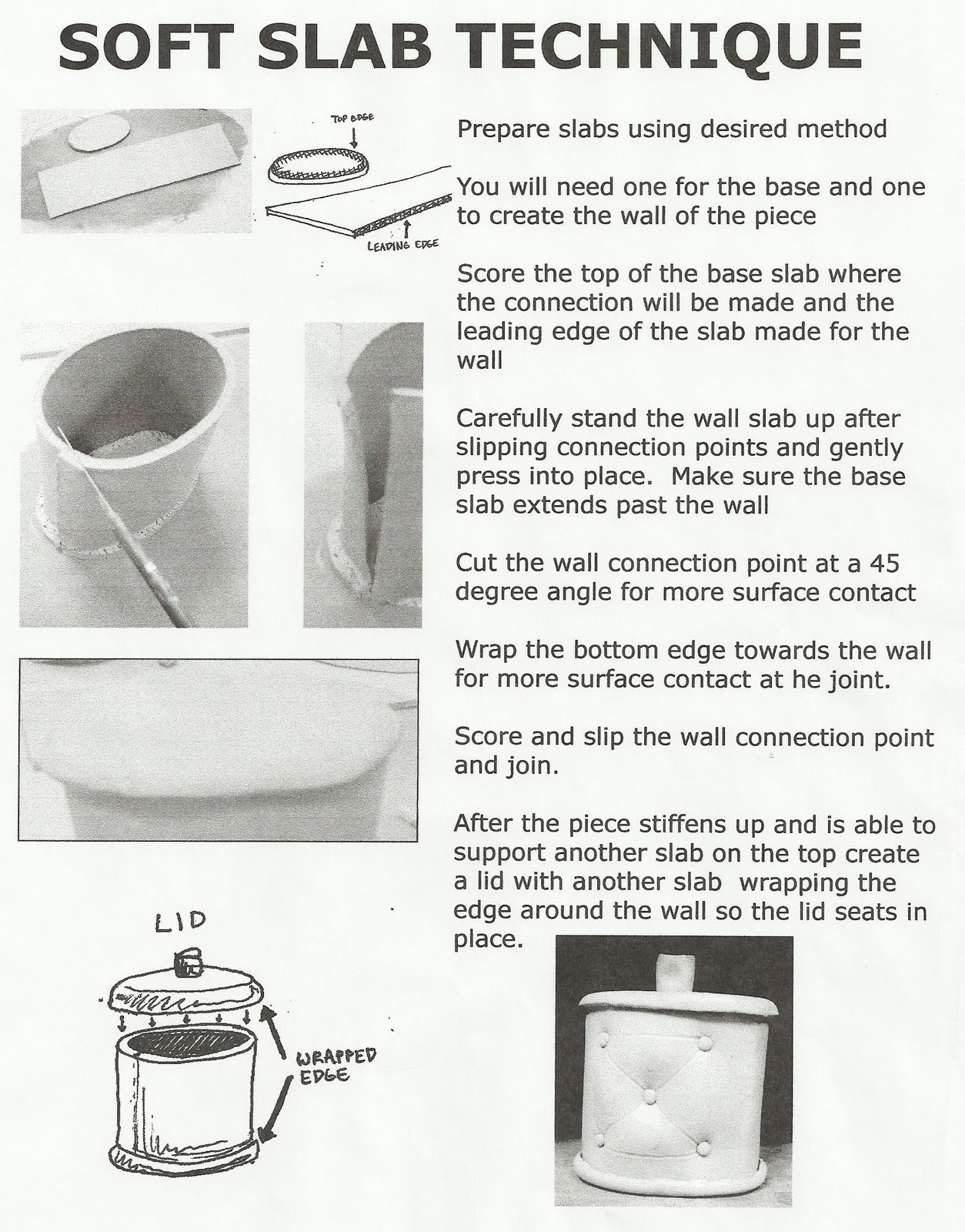 Jake Allee Ceramic Projects: Hand Building Technique