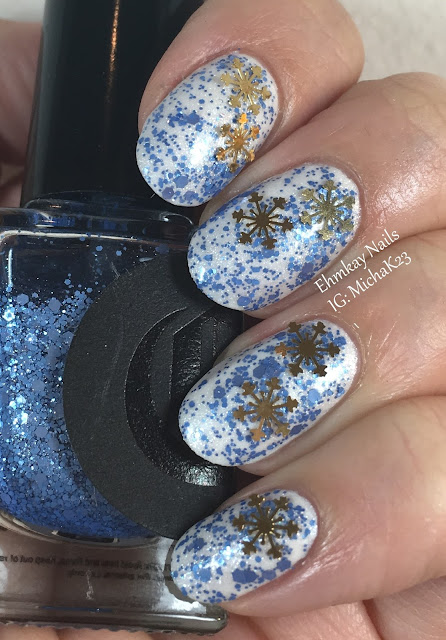 ehmkay nails: Blizzard Nail Art: Zoya Aspen with Cirque Colors Ophelia ...