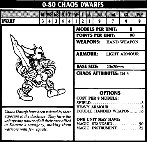 Why are Chaos Dwarfs so lame compared to Chaos Warriors? | Oldhammer Forum