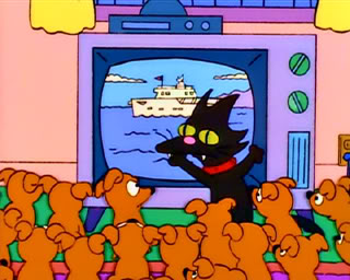 Snowball II and my cat, Snowball : r/TheSimpsons