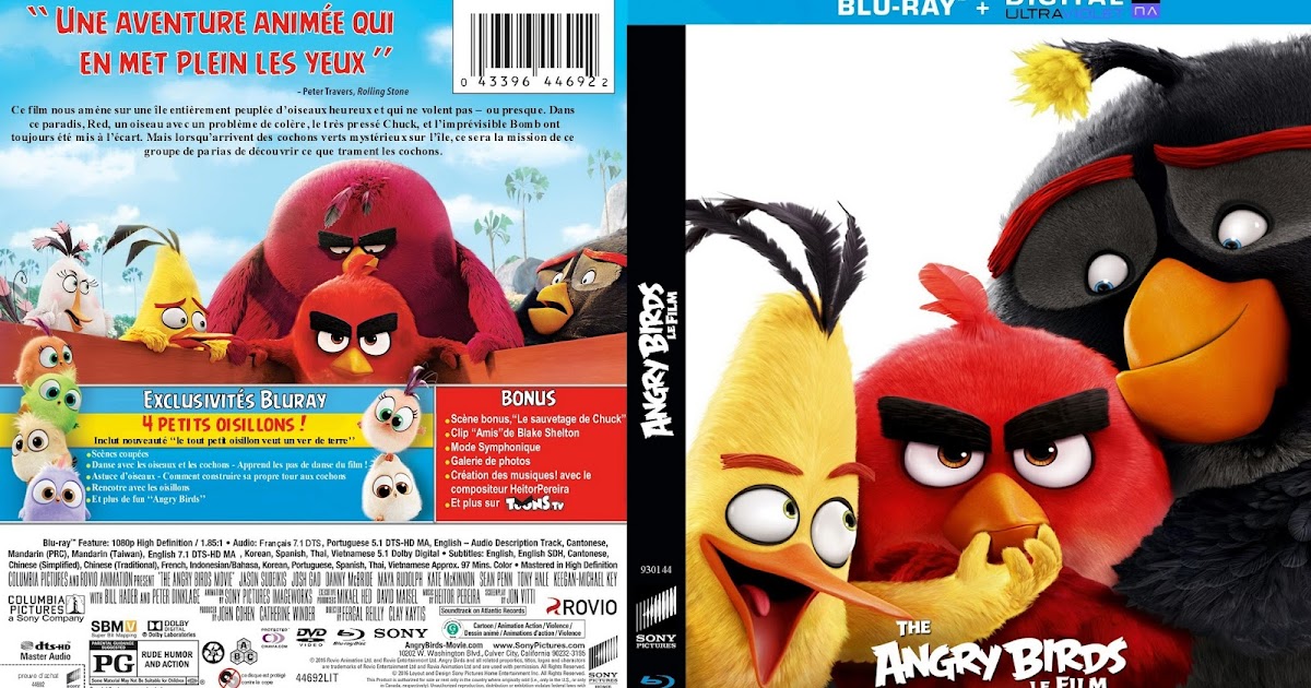 BLU-RAY JAQUETTES BLU-RAY: Angry Birds