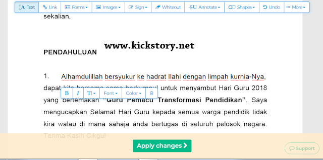 Edit Fail Format PDF Menggunakan Online PDF Editor