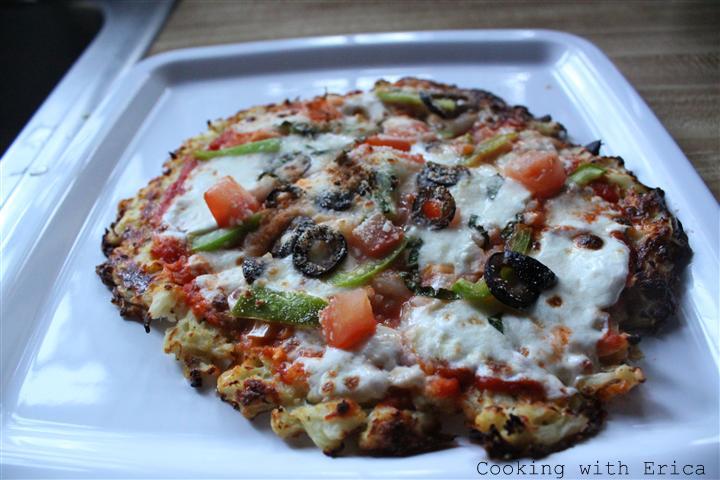 Cooking with Erica: Cauliflower Pizza Crust