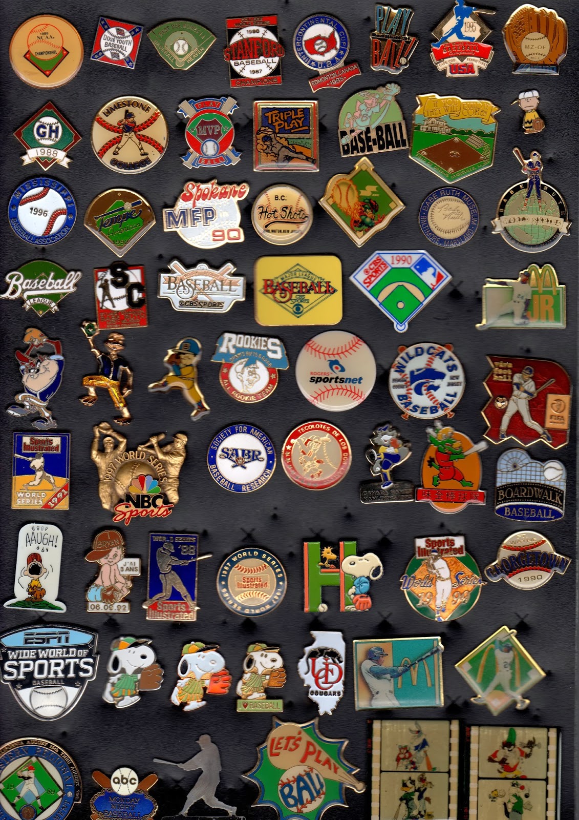 baseball pin collection display collecting : miscellaneous baseball ...