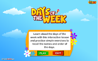El Blog de Espe: Days of the Week Game: Juego para los días de la semana.