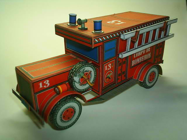 Vintage Fire Brigade Papercraft | Papercraft Paradise | PaperCrafts ...