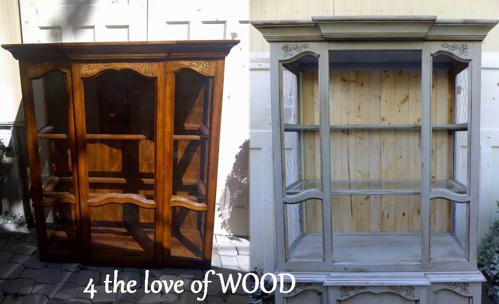 4 the love of wood: MAKING AN OPEN AIR DISPLAY CABINET - farmhouse grey ...