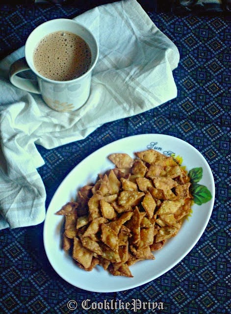 Cook like Priya: Spicy Diamond Cuts Recipe | Savoury Diamond Cuts Step ...