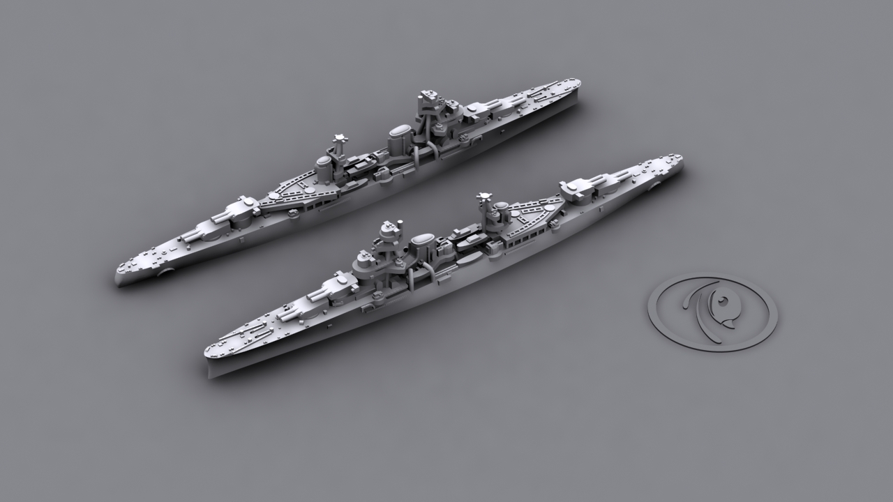 Tiny Thingamajigs: WIP: Condottieri-class cruisers of the Italian Navy ...