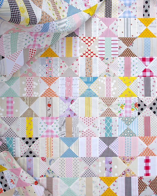 Red Pepper Quilts: Two Block Patchwork Quilt ~ Work in Progress