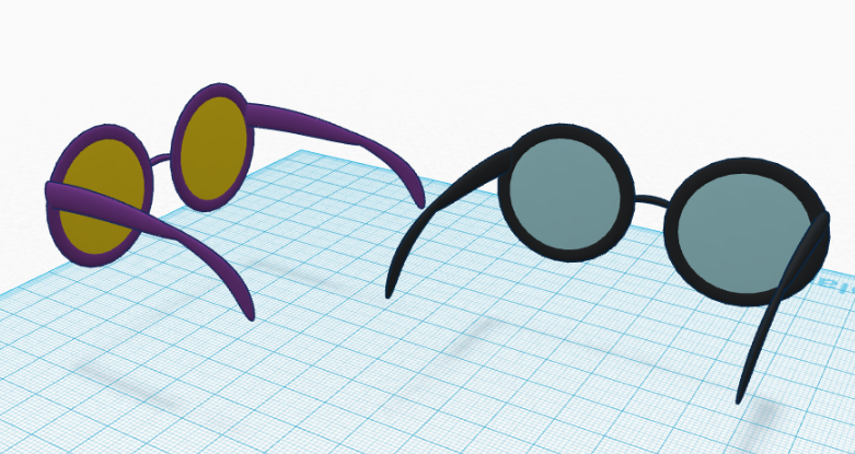 Grade8D Digital Design Class: Glasses 3D design on Tinkercad