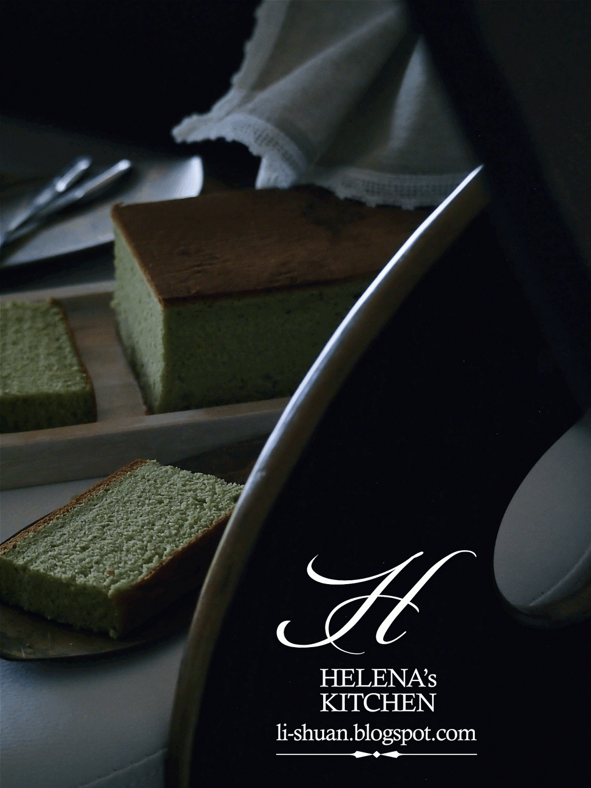 Helena's Kitchen: Matcha Castella （抹茶长崎蛋糕）