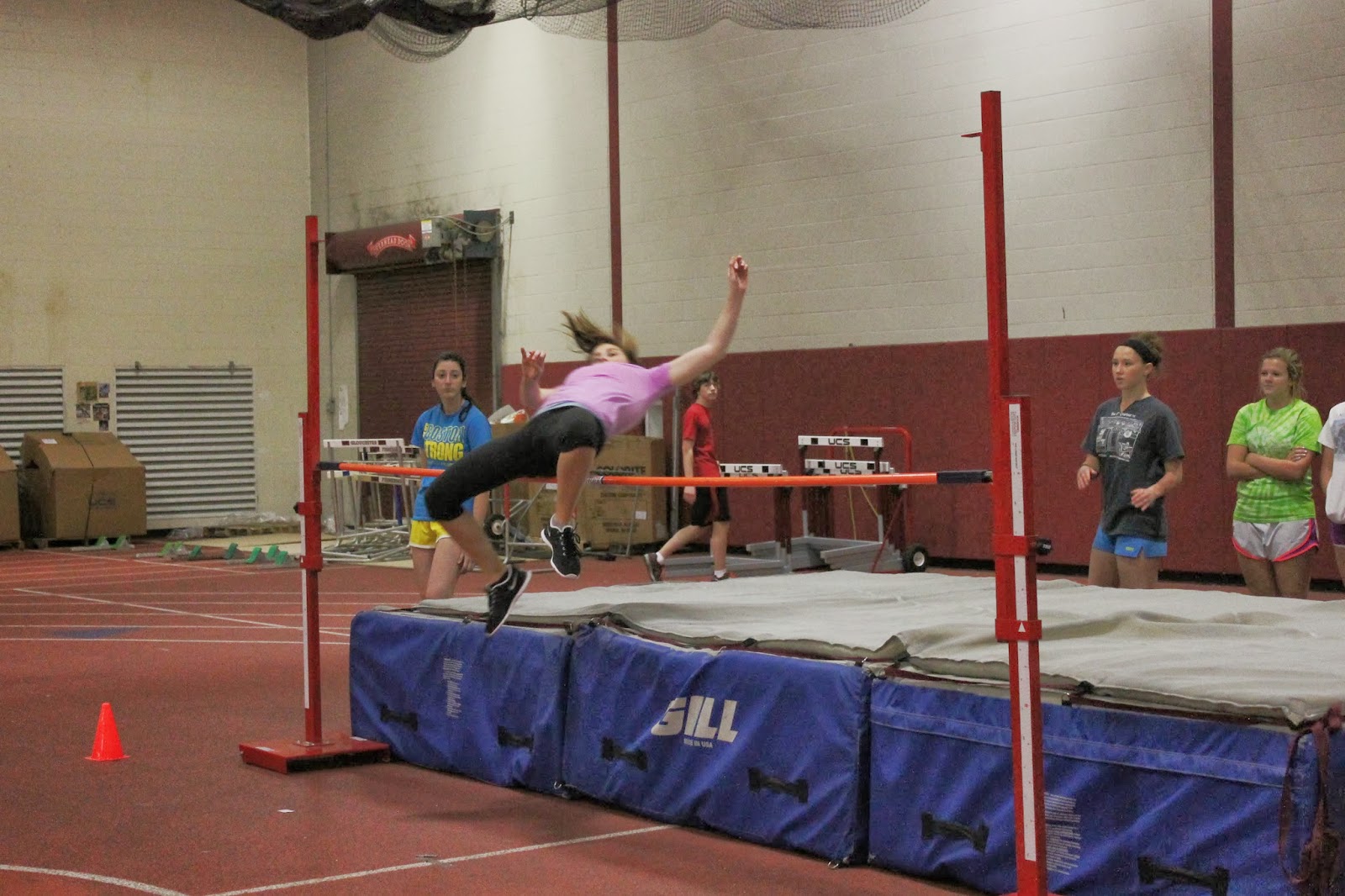 Gloucester Track & Field: Girls High Jump Practice