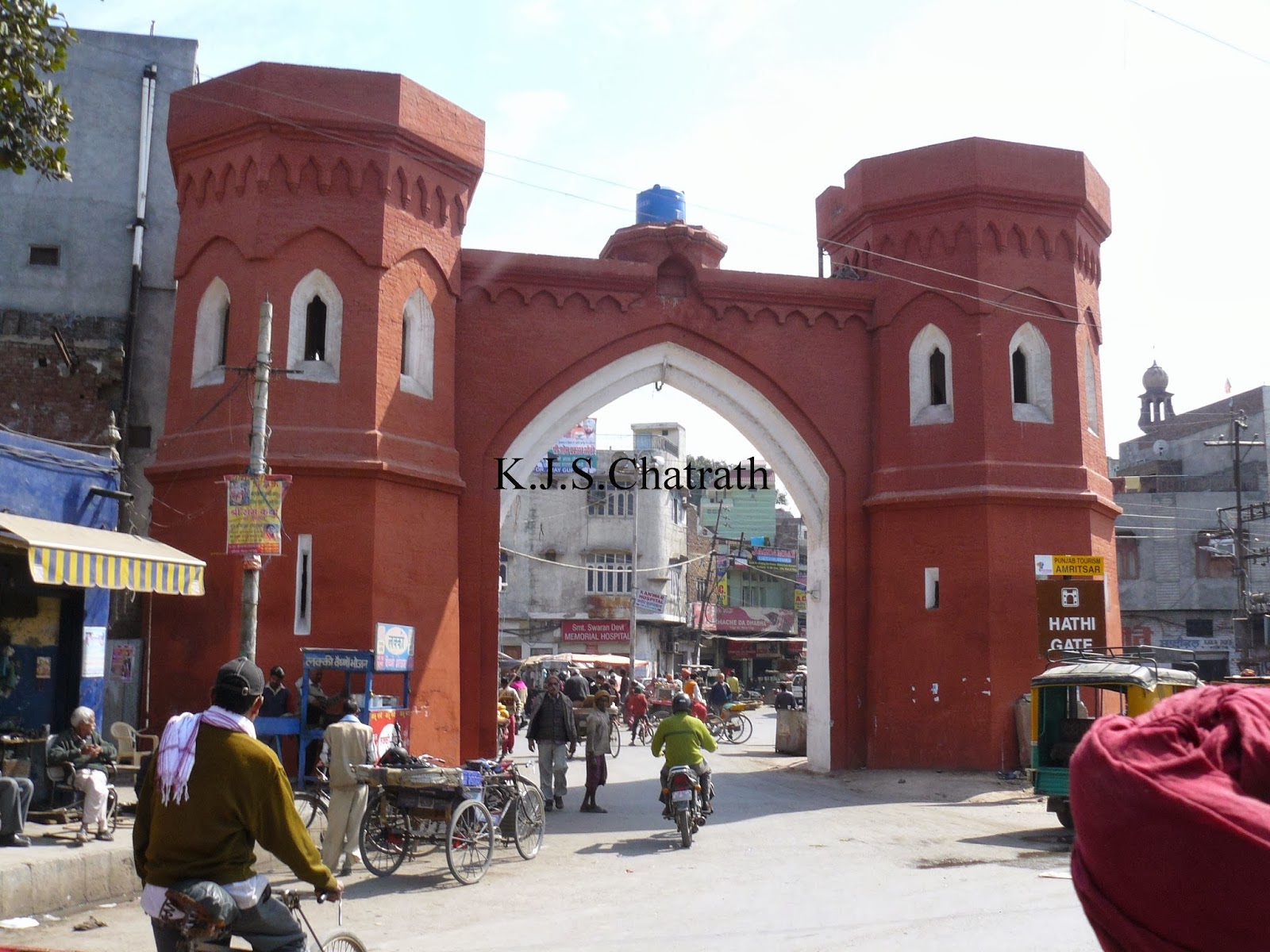 indianheritage: 'Hathi (Elephant) Gate, Amritsar, India' by K.J.S.Chatrath