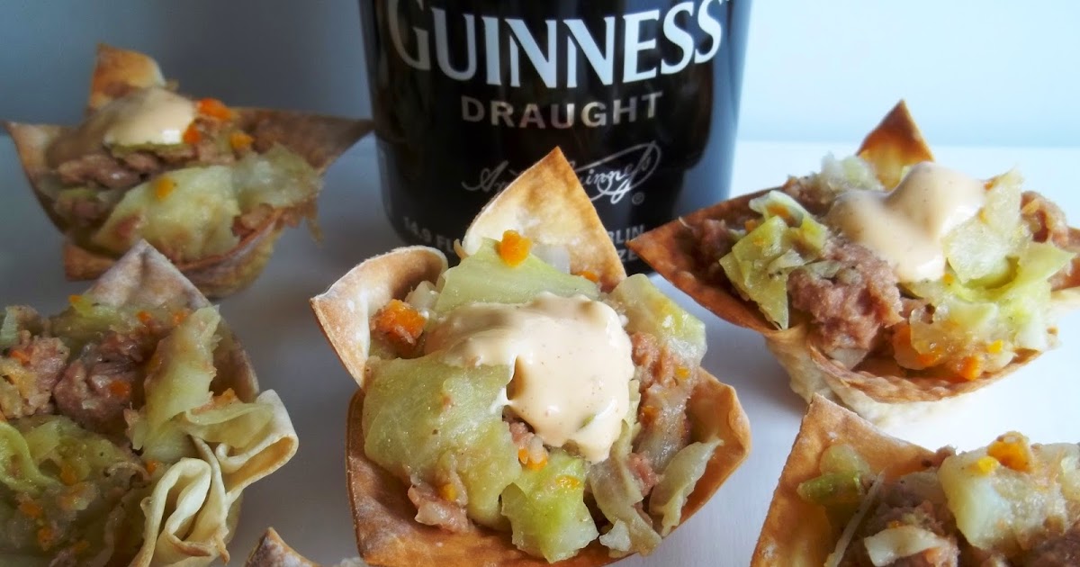 Christy's Cooking Creations: Cabbage and Corn Beef Stuffed Wonton Cups ...