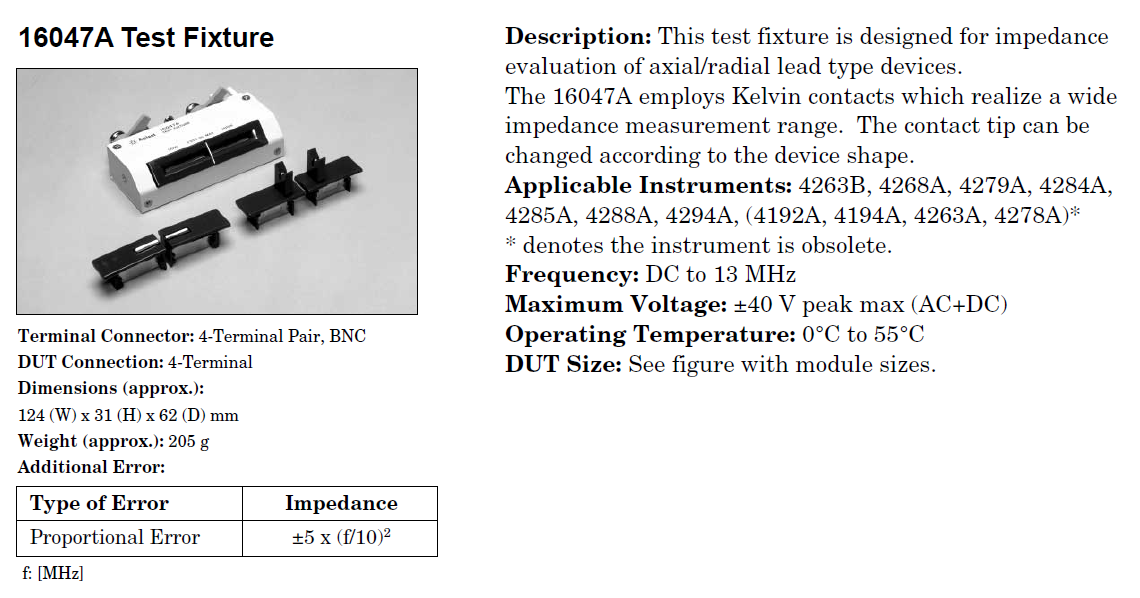 K6JCA: Replace an HP 16047A Test Fixture with a BK TL89F1