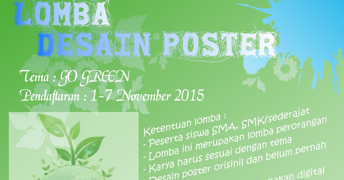 Information Center: Contoh Design Brosur Lomba Design Poster (Corel Draw)