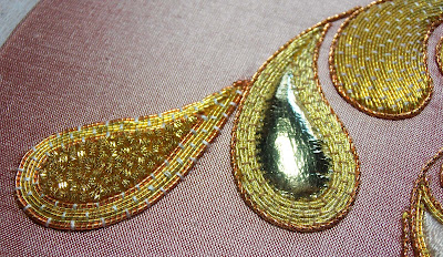 Goldwork progress - nearly there