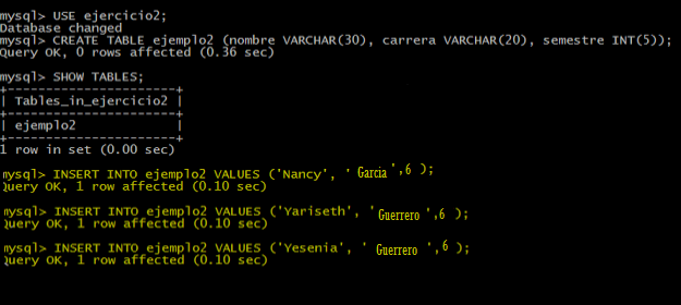 Blog: Ejercicio #2 Comandos ROLLBACK y COMMIT