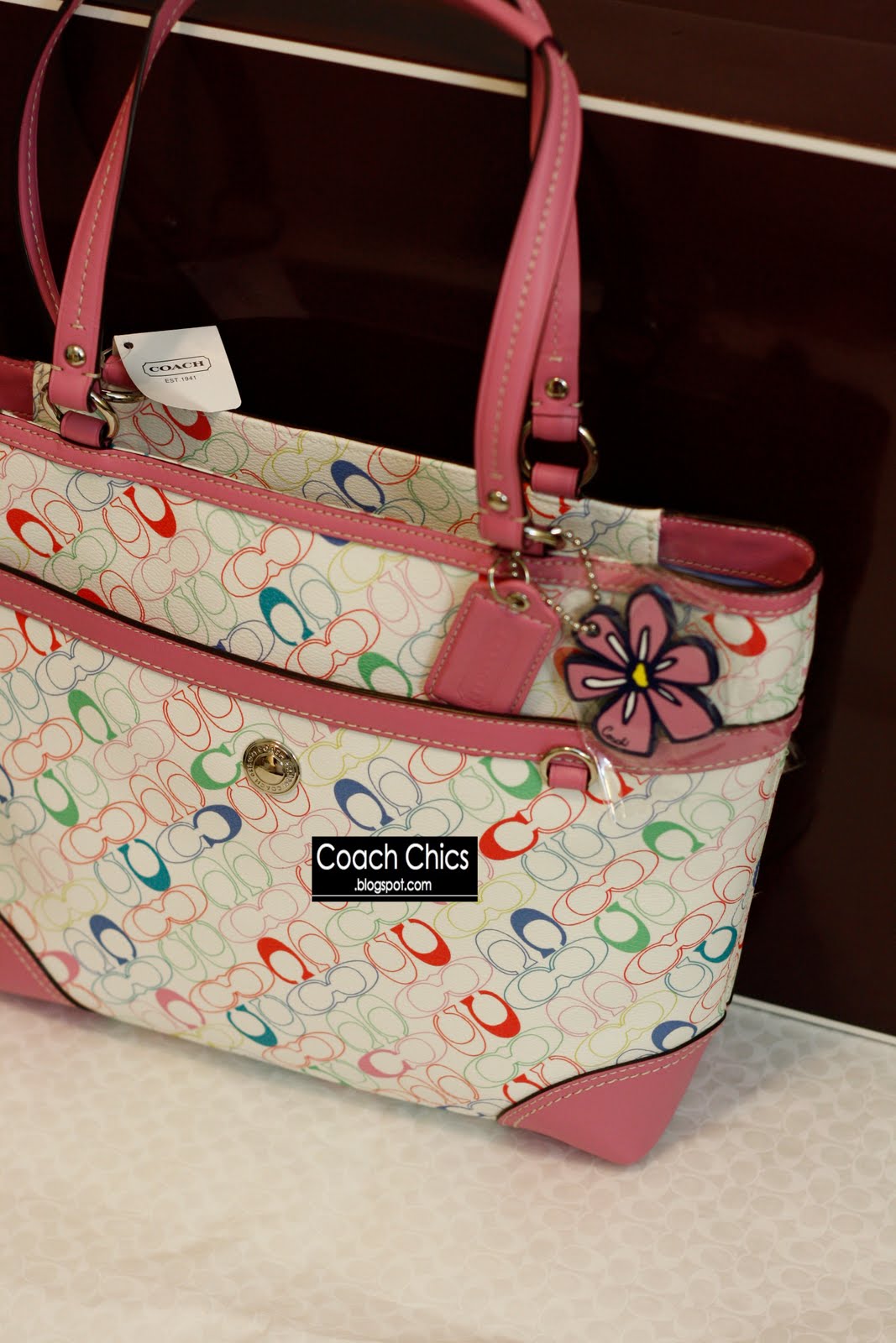 Coach Chics: Fashion in Spring- New Released Coach Chelsea Multicolor Tote