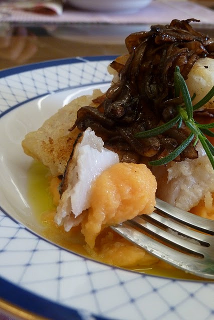 A Cozinha de HG: Filé de badejo com purê de batatas e abóbora