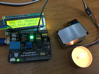 小p老師的教具工房: YWROBOT EMS + PMS3003 pm2.5 sensor