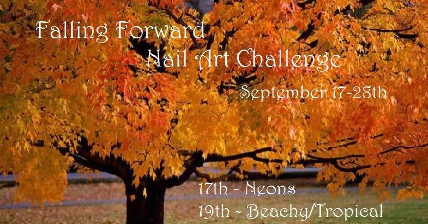 Peace Love Lacquer: Falling Forward Nail Art Challenge: Day 4 - Back to ...