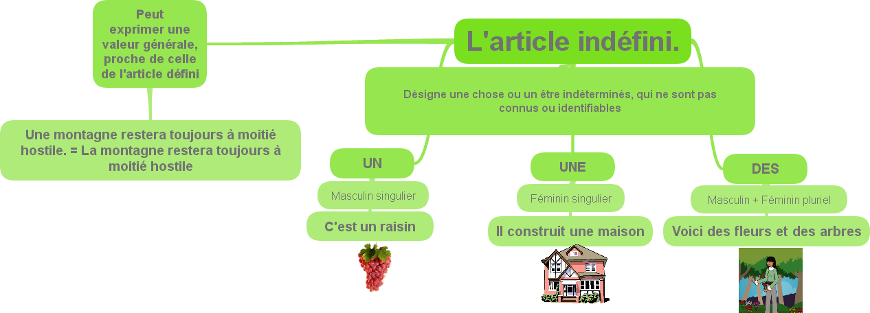 La classe de français: Les articles définis et indéfinis. Présentations ...