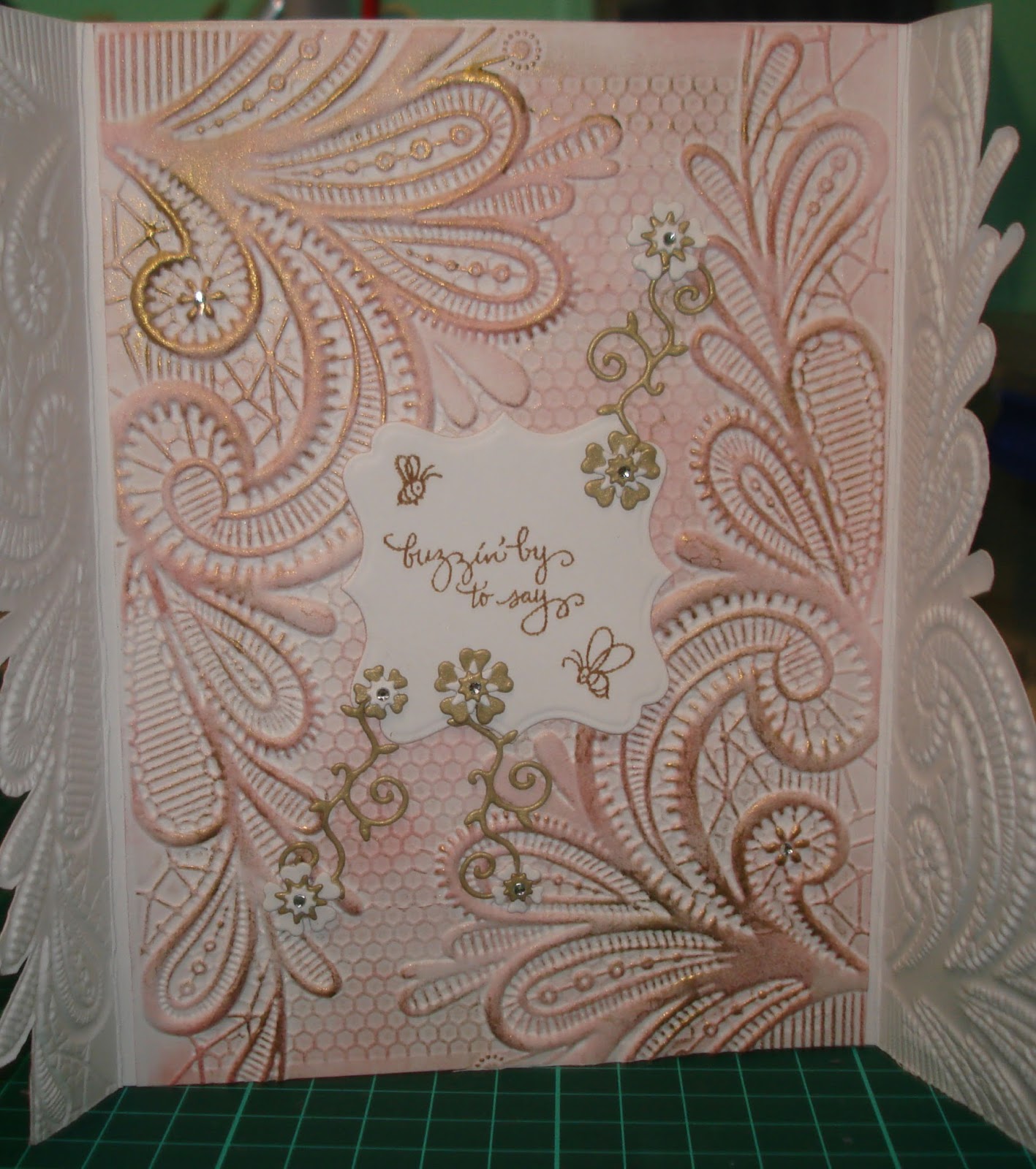 Lorraine Lives Here: Card made using Crafter's Companion Ornate lace ...