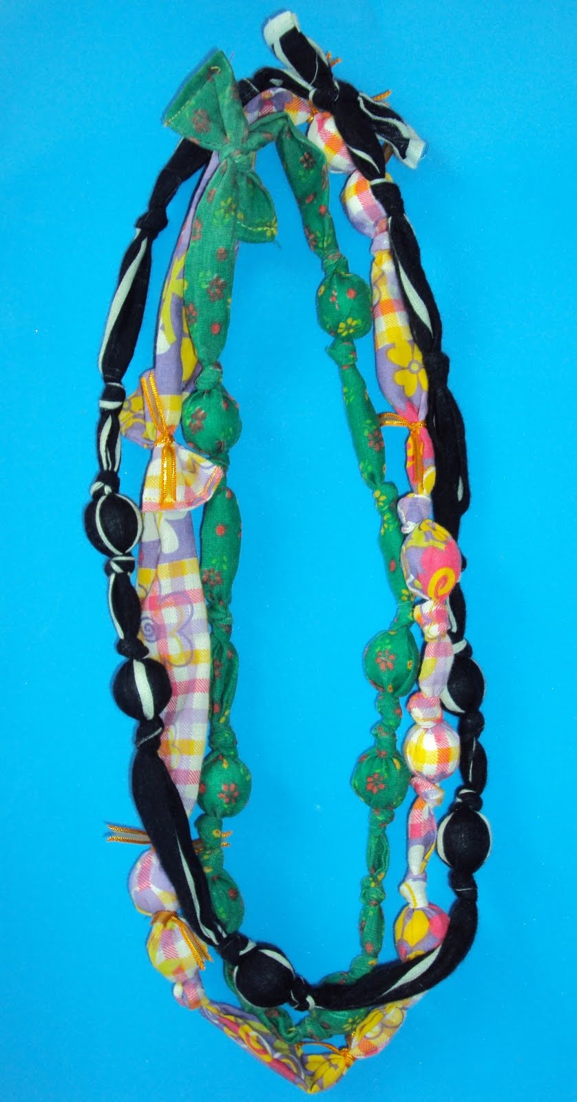 GRISYG CREAZIONI... ¿Qué te gusta?: Collares modernos en tela