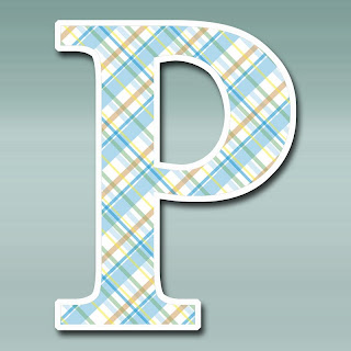 GRANNY ENCHANTED'S BLOG: "Blue-Tan Plaid" Free Scrapbook Alphabet