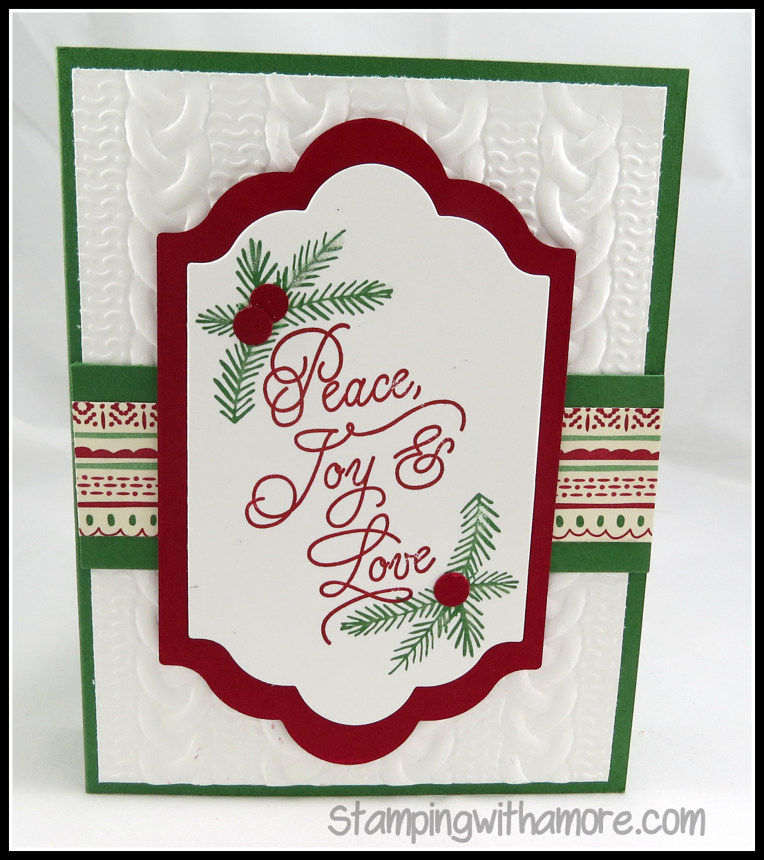 Stampingwithamore: PEACE THIS CHRISTMAS CARD