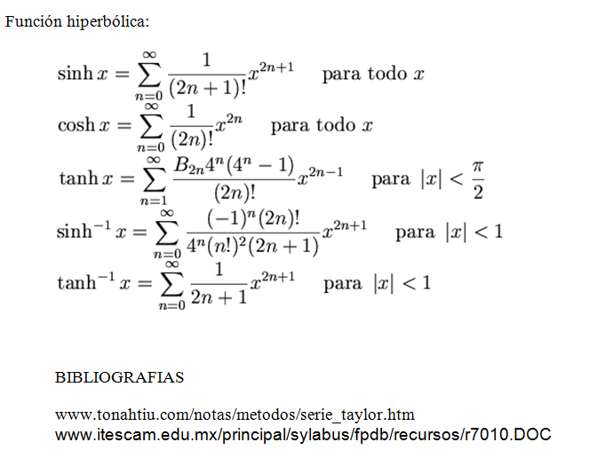 CALCULO INTEGRAL: 4.6 REPRESENTACION DE FUNCIONES MEDIANTE LAS SERIES ...