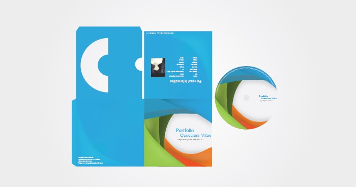 Mediadesain - Vector, PSD, Mockup: Color Full Resume - Label Disk