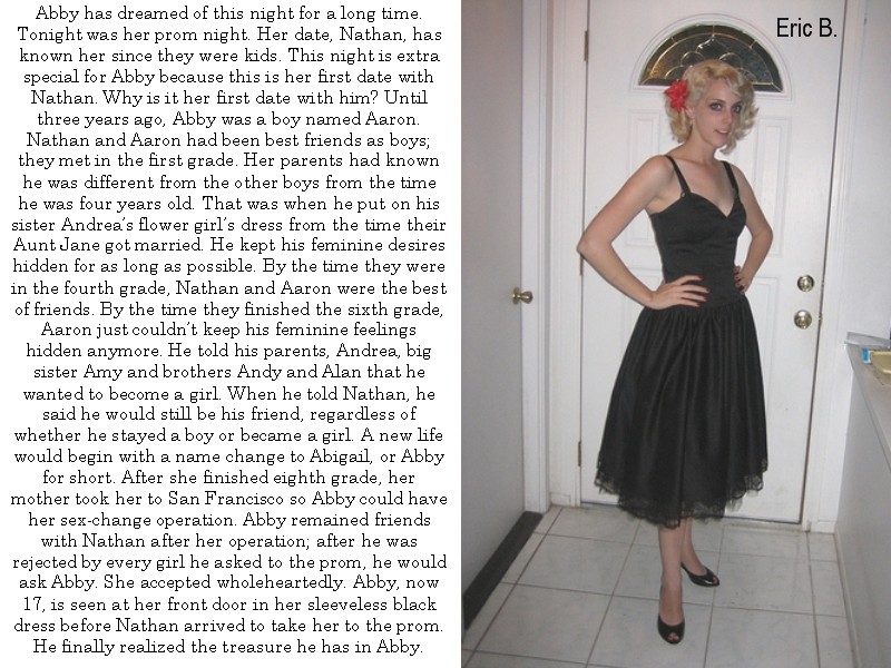 Eric's Transgender Captions: Abby's Prom Night