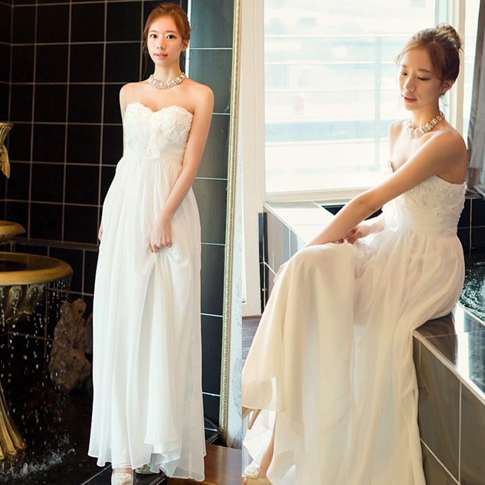 Strapless Embroidery ROM Dress :: My Gown Dress