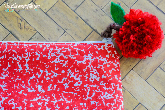 How To Make A Pom Pom Apple | i should be mopping the floor