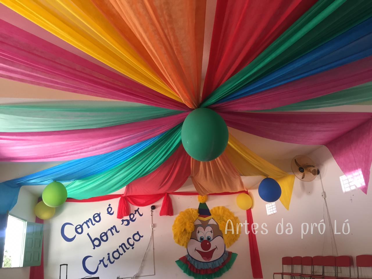Artes da Pró Lú: Decoração da escola tema: Circo