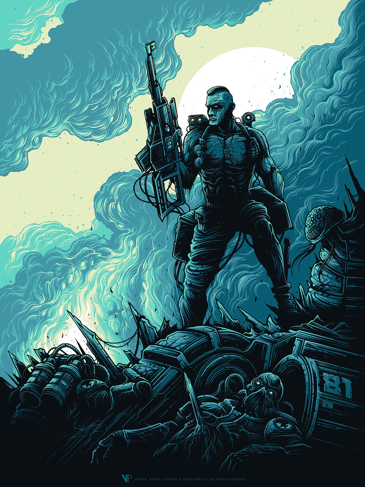 INSIDE THE ROCK POSTER FRAME BLOG: Dan Mumford Rogue Trooper 2000AD Print