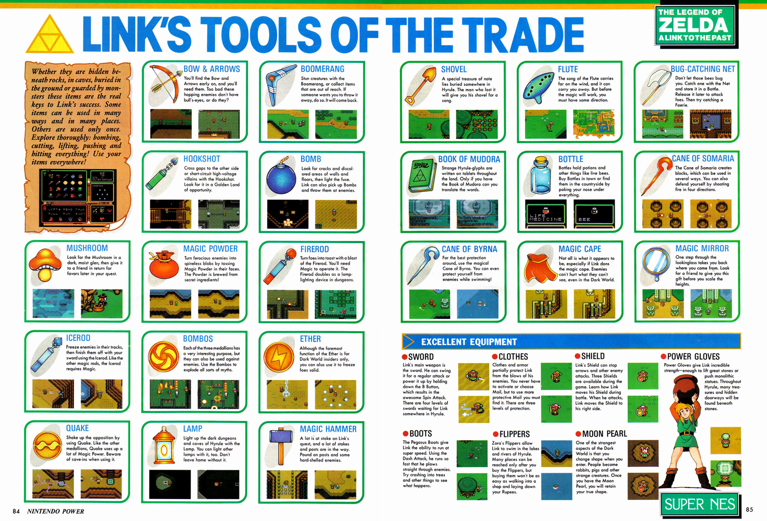 8-Bit City: The Legend of Zelda: Link to the Past Nintendo Power Scans