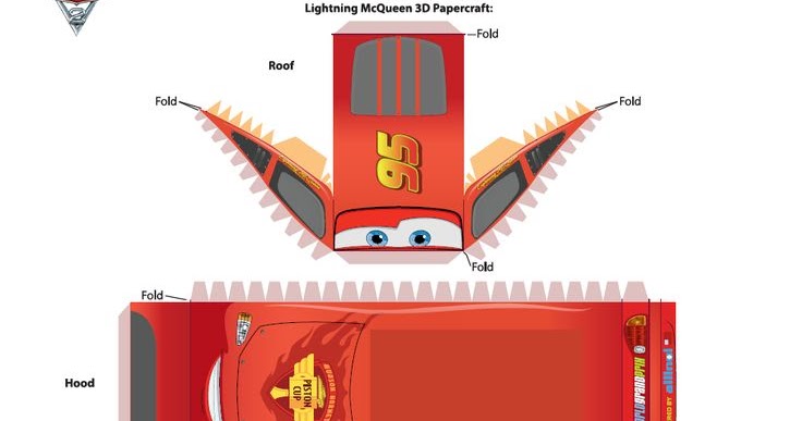 SP. Papel Modelismo: PaperCraft - Carros disney - McQueen