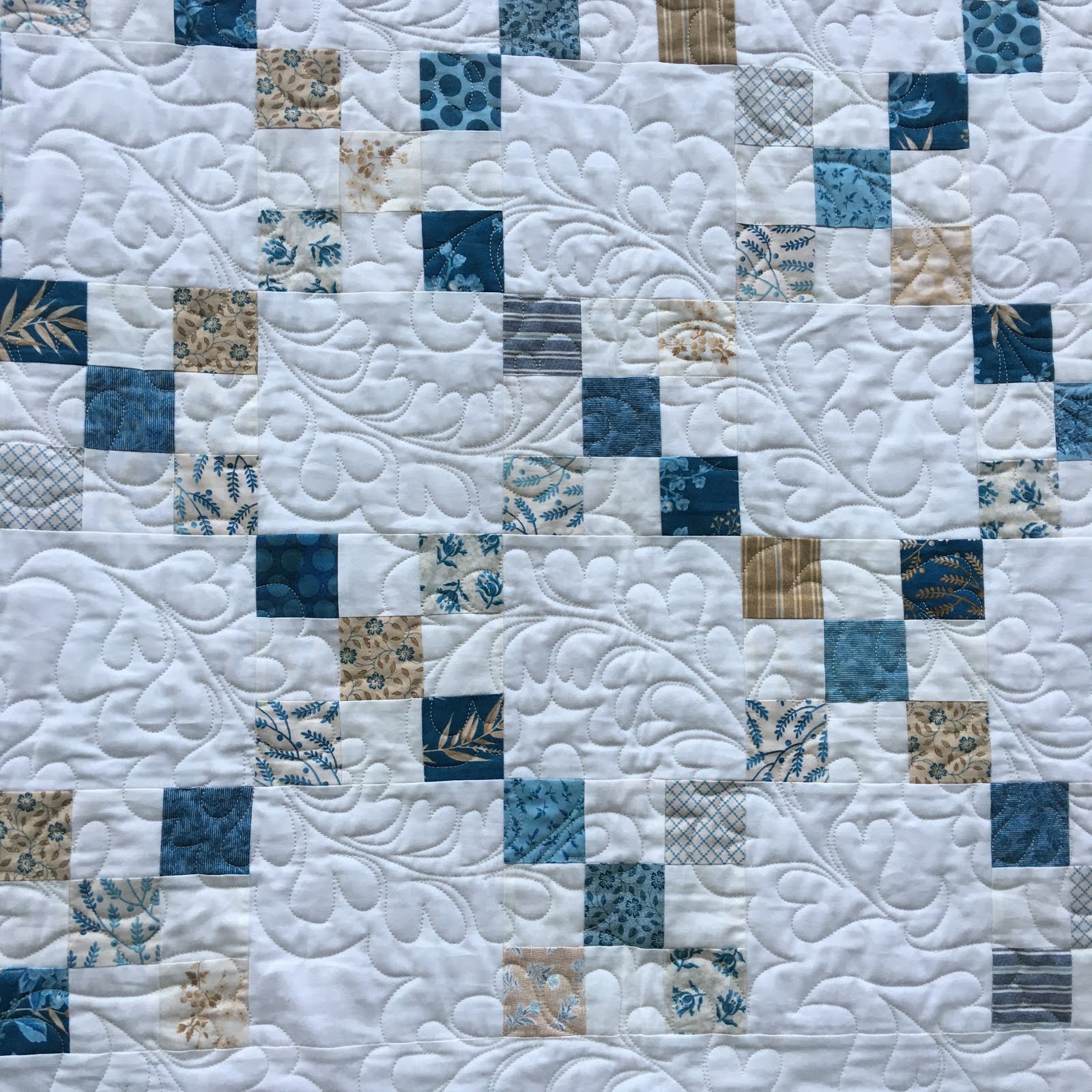 Art & Collectibles Fiber Arts Feather Quilting Blue and White Irish ...