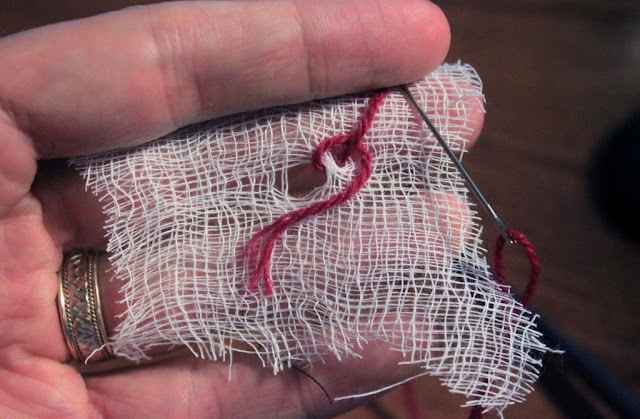 Garb For Guys: Stitching Demo: Eyelet Engineering