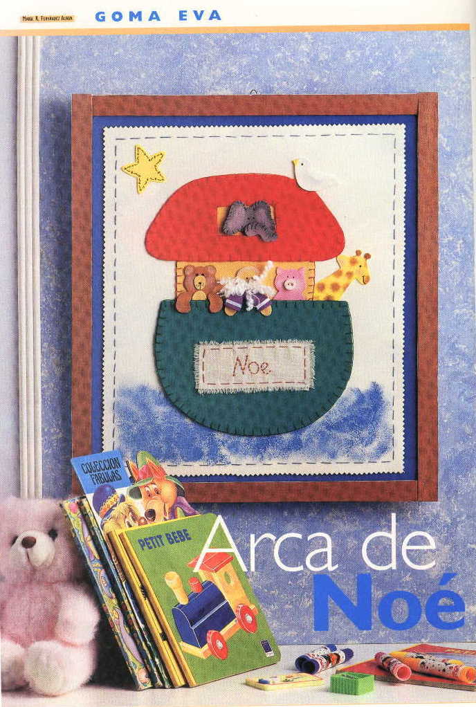 Quadro da Arca de Noé com molde - Artes e Mimos Diy