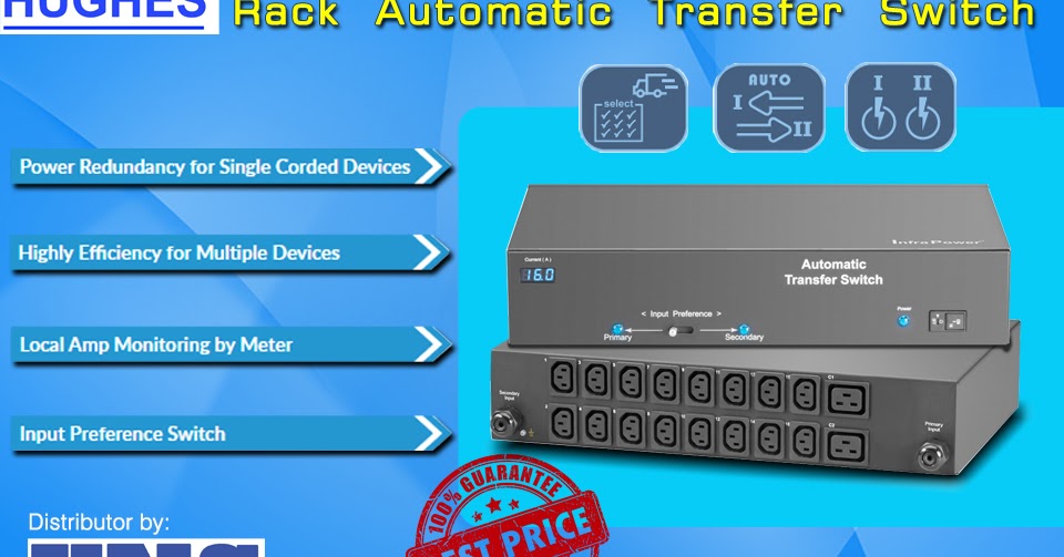 Distributor Austin Hughes, Indonesia: ATS | Rack Automatic Transfer Switch PDU, Metered - InfraPower